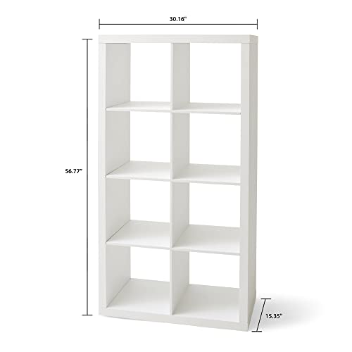 JANDH 8-Cube Storage Organizer (Color : White Texture)