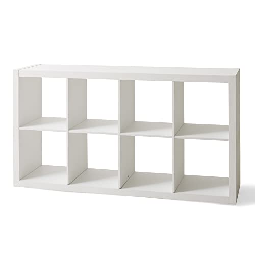 JANDH 8-Cube Storage Organizer (Color : White Texture)