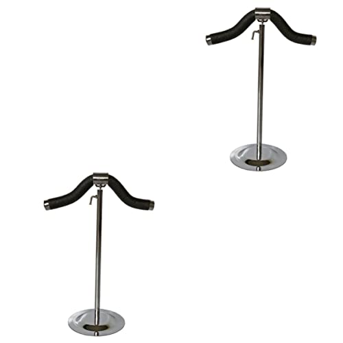 Cabilock 2pcs Little Girl Boy Steel Showing Kids Dress Storage Stainless Metal Hanger Support Display Clothes Child Rack Stand Children Store Clothing