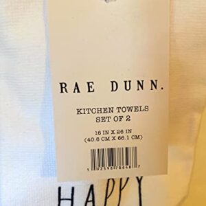 Rae Dunn Easter Happy Spring Kitchen Towel/ Set of 2 pieces/16 “ x 26”