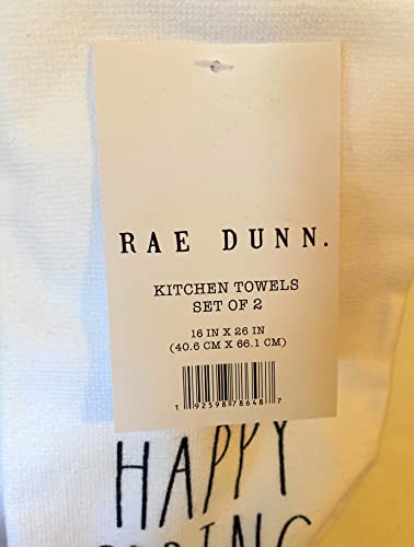 Rae Dunn Easter Happy Spring Kitchen Towel/ Set of 2 pieces/16 “ x 26”