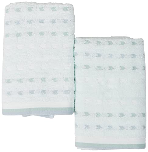 Caro Home 2 Pk Peyton Hand Towel Set Hand Towel Green Multi