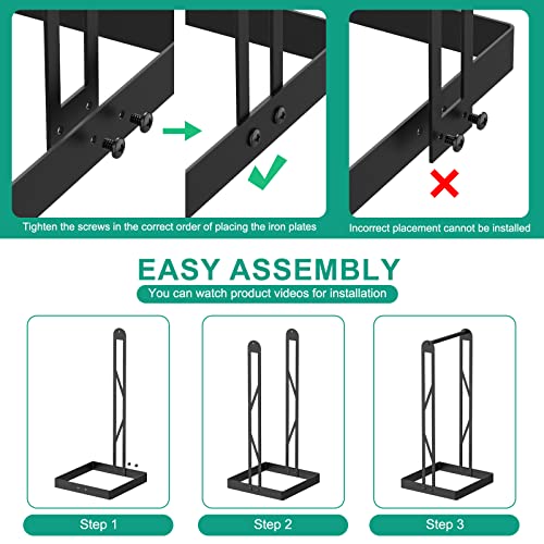 Hanger Storage Organizer, Metal Hanger Organizers for Closet Laundry Room, Hanger Rack for Velvet Plastic Hangers