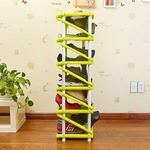 xiaofeng214 Shoe Rack Multi-Layer Storage Special Price Simple Shoe Cabinet, economical Simple Modern Multi-Functional Assembly Living Room Plastic Household (Color : Mo Green)