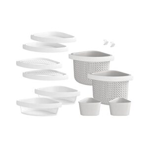 sterling 88038700-0 store+ family 12-piece shelf kit in white