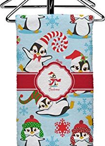 RNK Shops Christmas Penguins Finger Tip Towel - Full Print (Personalized)