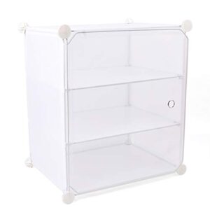 MONIPA 36/48 Pack Shoes Storage Boxes with Lid, Cube Unit Organizer Cabinet Shelf - Clear Stackable Shoe Containers Bins Holders for Closet Bedroom Small Space (48)