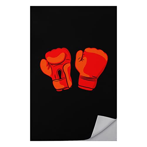 Red Boxing Gloves Quick Dry Towels Washcloths Highly Absorbent Facial Cloths Face Hand Towels for Bathroom Spa Hotel