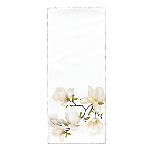 luxteen Magnolia Hand Towel - Print Bath Bathroom Towel Highly Absorbent Soft Guest Fingertip Towels