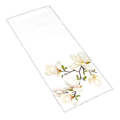 luxteen Magnolia Hand Towel - Print Bath Bathroom Towel Highly Absorbent Soft Guest Fingertip Towels