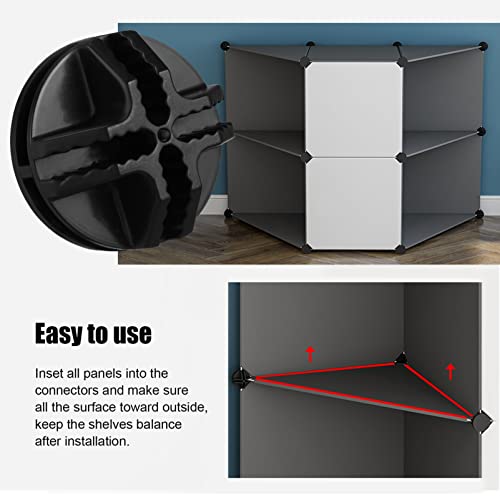 NOLITOY Wire Cube Connectors Wire Grid Cube Storage Organizer Connector for Modular Closet Storage Organizer Wire Cube Storage