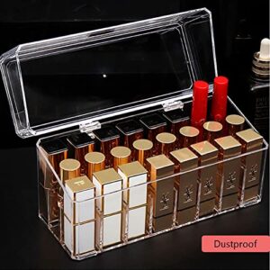 CLUQMEIK Acrylic Rollerball Perfume Organizer Beauty Scent Holder with 24 Grids Organization Container Storage for mini perfume/mini spray collection display- Clear