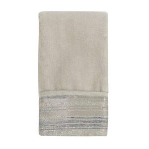 croscill fingertip towel, 11" x 18" / 1-pack, taupe