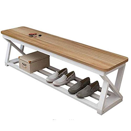 DINGZZ Shoe Rack ，Bench in Solid Wood, Bench for Steel Dressing Shoes, Bench for The Rest Heavy Shoe Rack