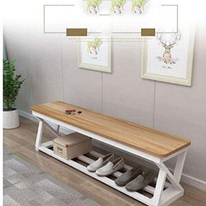 DINGZZ Shoe Rack ，Bench in Solid Wood, Bench for Steel Dressing Shoes, Bench for The Rest Heavy Shoe Rack