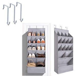 fentec over-the-door-shoe-organizers grey