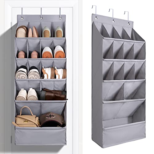 Fentec Over-the-Door-Shoe-Organizers Grey