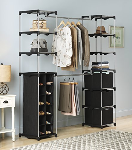 Whitmor Deluxe Double Rod Adjustable Closet Organization System