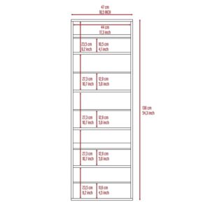 Tuhome LETO Wall Mounted Shoe Rack with Mirror