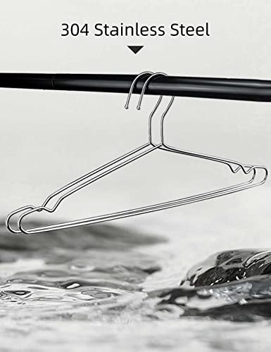 【5-Pack】 WAIKAS Clothes Hanger 304 Stainless Steel 42cm