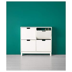 IKEA STÄLL shoe cabinet with 4 compartments white (96x17x90 cm)