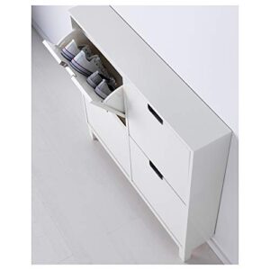 IKEA STÄLL shoe cabinet with 4 compartments white (96x17x90 cm)