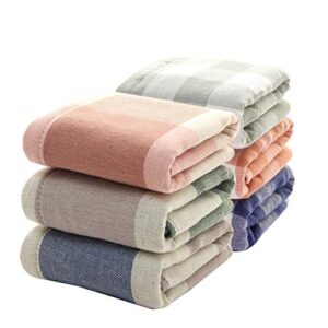 ECRISDOO 6pcs Plaid Dish Towels, Ultra Absorbent & Fast Drying Washcloth Towel, for Kitchen, Bathroom, Hotel, Spa, Multi-Purpose Fingertip Towels, Face Cloths, 12 x 12