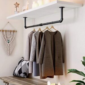 YASEZ Reusable 1 Set Practical Hanging Storage Rack Wrought Iron Clothes Hanger Anti-Scratch for Laundry Room