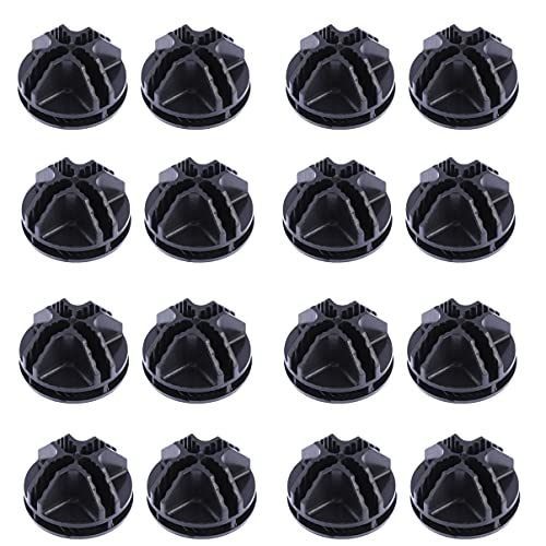 ifundom Cube Storage Organizer Plastic Connectors 20 Pcs Black Plastic Connectors for Wire Cube Plastic Storage Modular Metal Grid Panel Shelving Units and Closet Organizer Cube Organizer