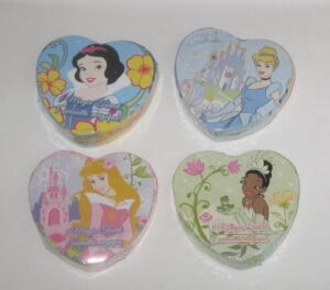 disney princess heart shaped magic pop up towels - 4 varied princesses