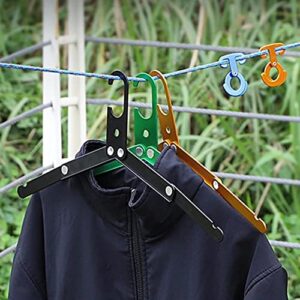 YASEZ Convenient Clothing Hanger Groove Design Hanger Rack Folding Dry Clothes Heavy Duty Clothing Hanger (Color : D, Size : 21.5cm x 21.5cm x 10cm)