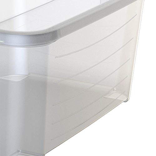 Life Story Clear Stackable Closet Organization & Storage Box, 55 Quart (8 Pack)