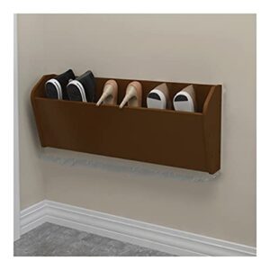 shoes rack shoe rack wall mounted shoes rack shoe organizer closet shoe stand closet door home shoe holder storage 26.2in durable (color : dark brown)