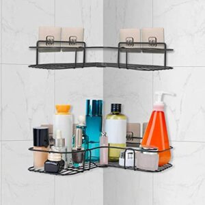 2Pcs Shower Shelf Bathroom Corner Anti-Rust Storage Holder Organizer Rack Shower Bathroom organizer Shelves Shelf Shower shelf Shower organizer Bathroom shelves Shower rack