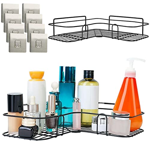 2Pcs Shower Shelf Bathroom Corner Anti-Rust Storage Holder Organizer Rack Shower Bathroom organizer Shelves Shelf Shower shelf Shower organizer Bathroom shelves Shower rack