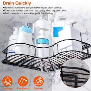 2Pcs Shower Shelf Bathroom Corner Anti-Rust Storage Holder Organizer Rack Shower Bathroom organizer Shelves Shelf Shower shelf Shower organizer Bathroom shelves Shower rack