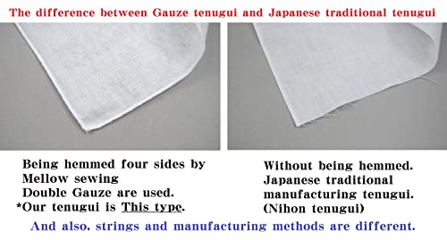 MIKURA Double Gauze Tenugui, Japanese Towel, Ichimatsu (Blue)