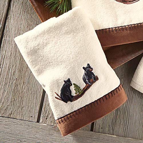 Black Bear Family Hand Towel