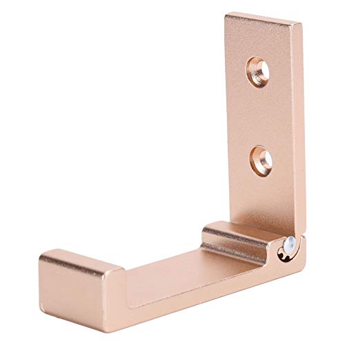 Yosoo 2 Sets Rose Gold Coat Hook, Aluminum Alloy Foldable Adhesive WallMounted Wardrobe Clothes Hanger for Home