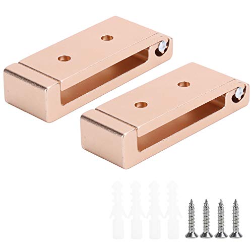 Yosoo 2 Sets Rose Gold Coat Hook, Aluminum Alloy Foldable Adhesive WallMounted Wardrobe Clothes Hanger for Home