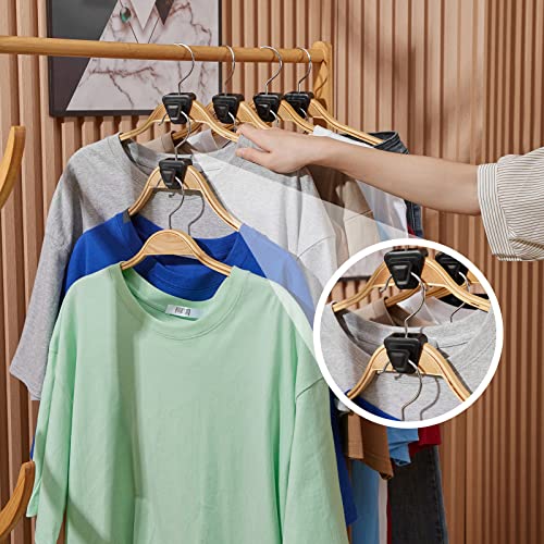 Clothes Hanger Connector Hooks,18 Pcs Clothes Hanger,Space Saving Hanger Hooks,Space Saving Closet Organizers,Wardrobe Organizers and Storage,Space Saving Hanger Extenders for Clothes,Room Essentials