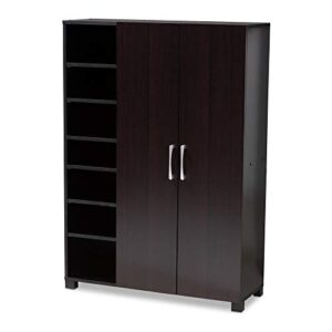 Baxton Studio Shoe Cabinets, One Size, Wenge