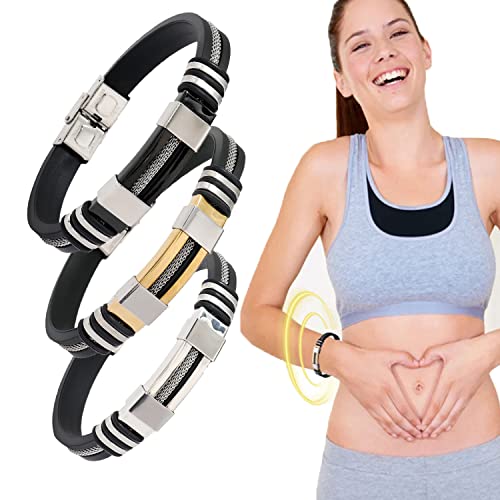 MnPalettey Ovea-llgos Iontitan VitalityBoost Wristband, Titanium Detox Lymph Unclog Magnetic Bracelet (3pcs)