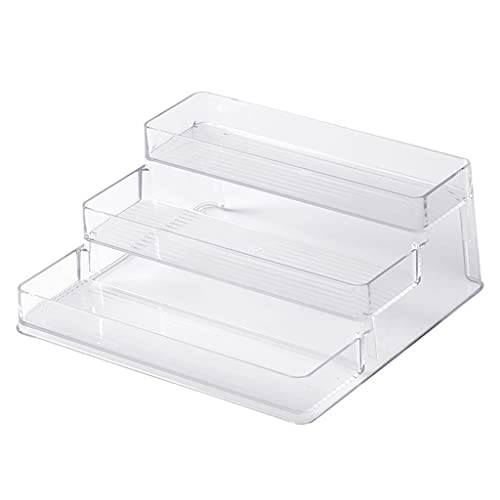 BKDFD Shelf Organizer Desktop Folding Rack Organizer Cosmetic Storage Rack Bed Folding Table Acrylic Tray Organizer