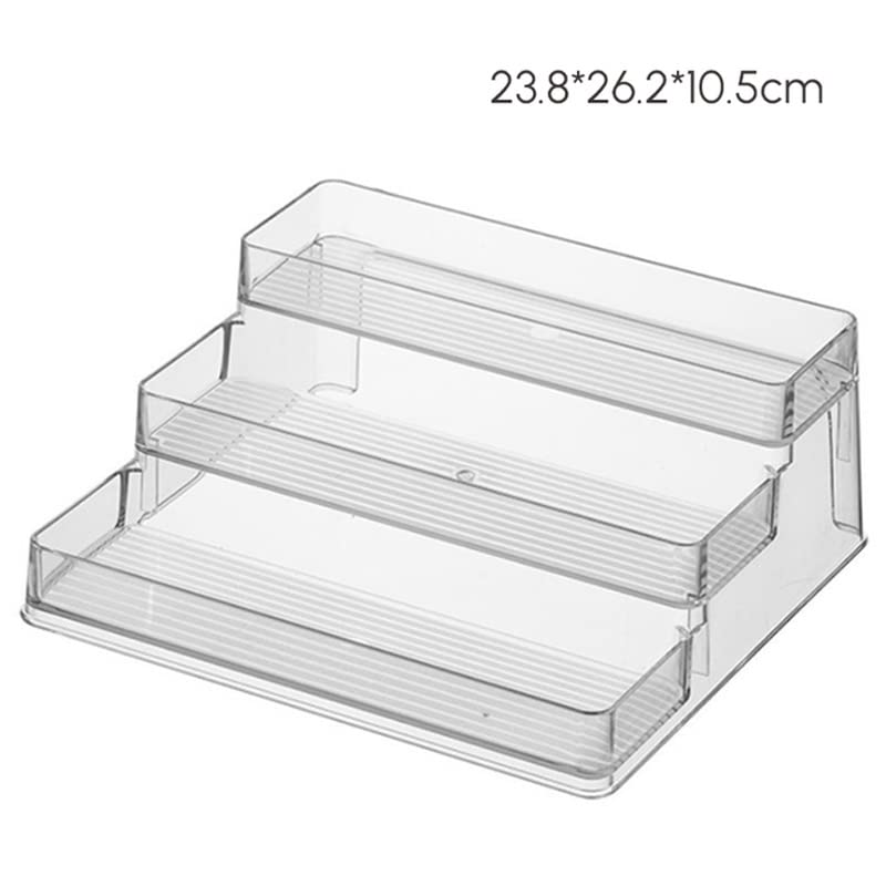 BKDFD Shelf Organizer Desktop Folding Rack Organizer Cosmetic Storage Rack Bed Folding Table Acrylic Tray Organizer