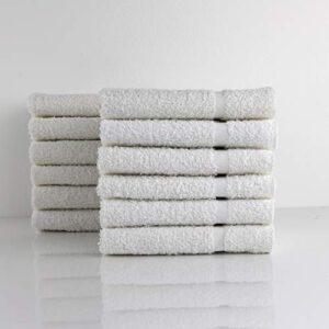 1888 mills durability bleach safe, microfiber alternative, 24-piece utility washcloth set-white