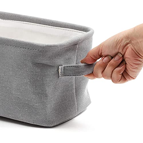 Juvale Grey Fabric Bathroom Storage Bin (16 x 6 x 5.5 Inches)