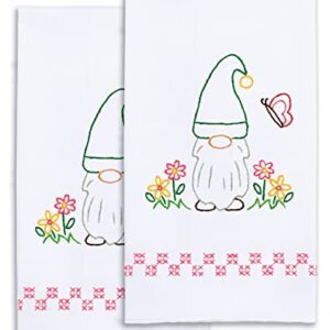 Jack Dempsey Hand Towel DECORATIV Gnomes, White