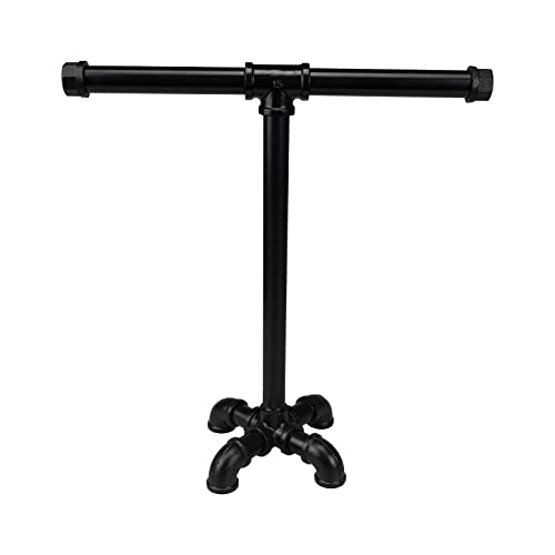 Rustic Pipe Hand Towel Holder Free Standing Towel Rack Industrial T-shape Towel Storage for Bathroom ROXLLGJC