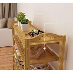 Shoe Bench Shoe Rack 8-Layer Solid Wood Dustproof Wooden Shoe Cabinet for Home Dormitory (Size : 80cm)